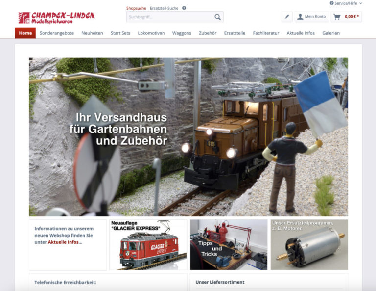 Champex-Linden: Neuer Onlineshop | Spur-G-Blog